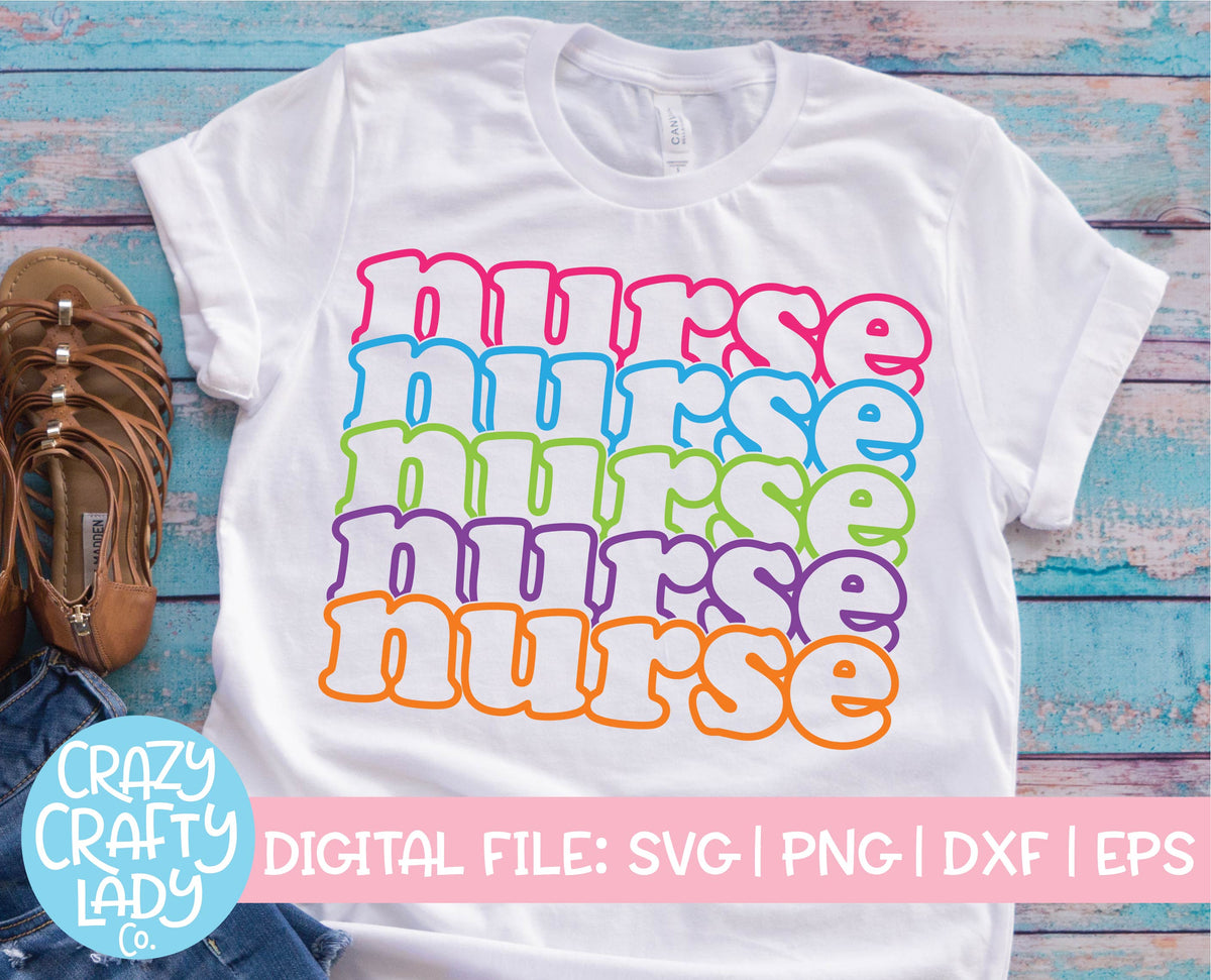 Nurse SVG Cut File – Crazy Crafty Lady Co.
